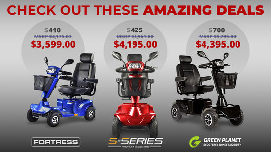 Fortress S-Series Mobility Scooters – Green Planet Scooters
